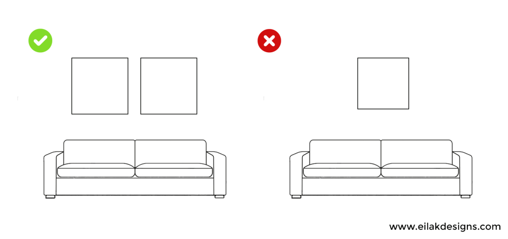 Guide on how to style blank walls with frames and artwork - Eilak Designs