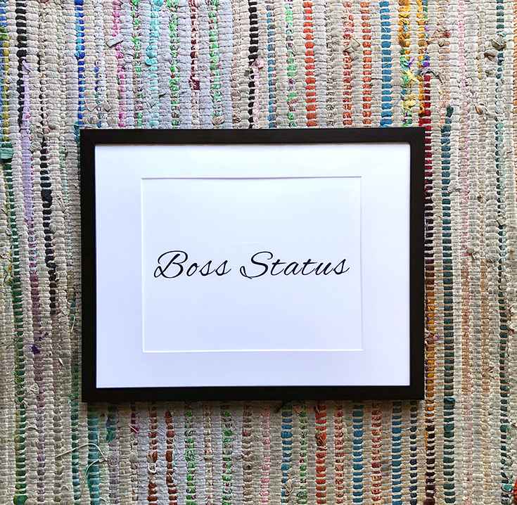 Entrepreneur Boss | Framed Wall Quotes - Eilak Designs