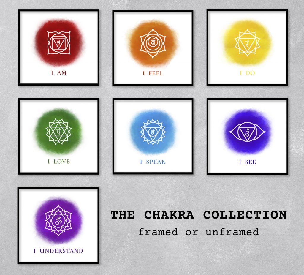 Chakra Collection | framed wall quotes - Eilak Designs