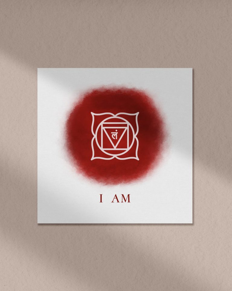 Root Chakra Art Illustration | Chakra Art Poster