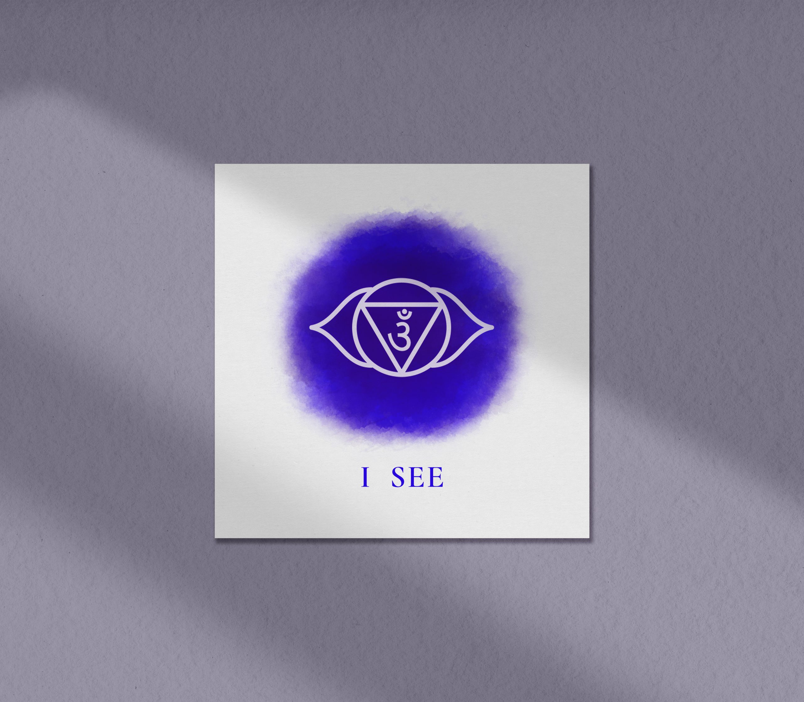 Third Eye Chakra Art Illustration | Chakra Art Poster