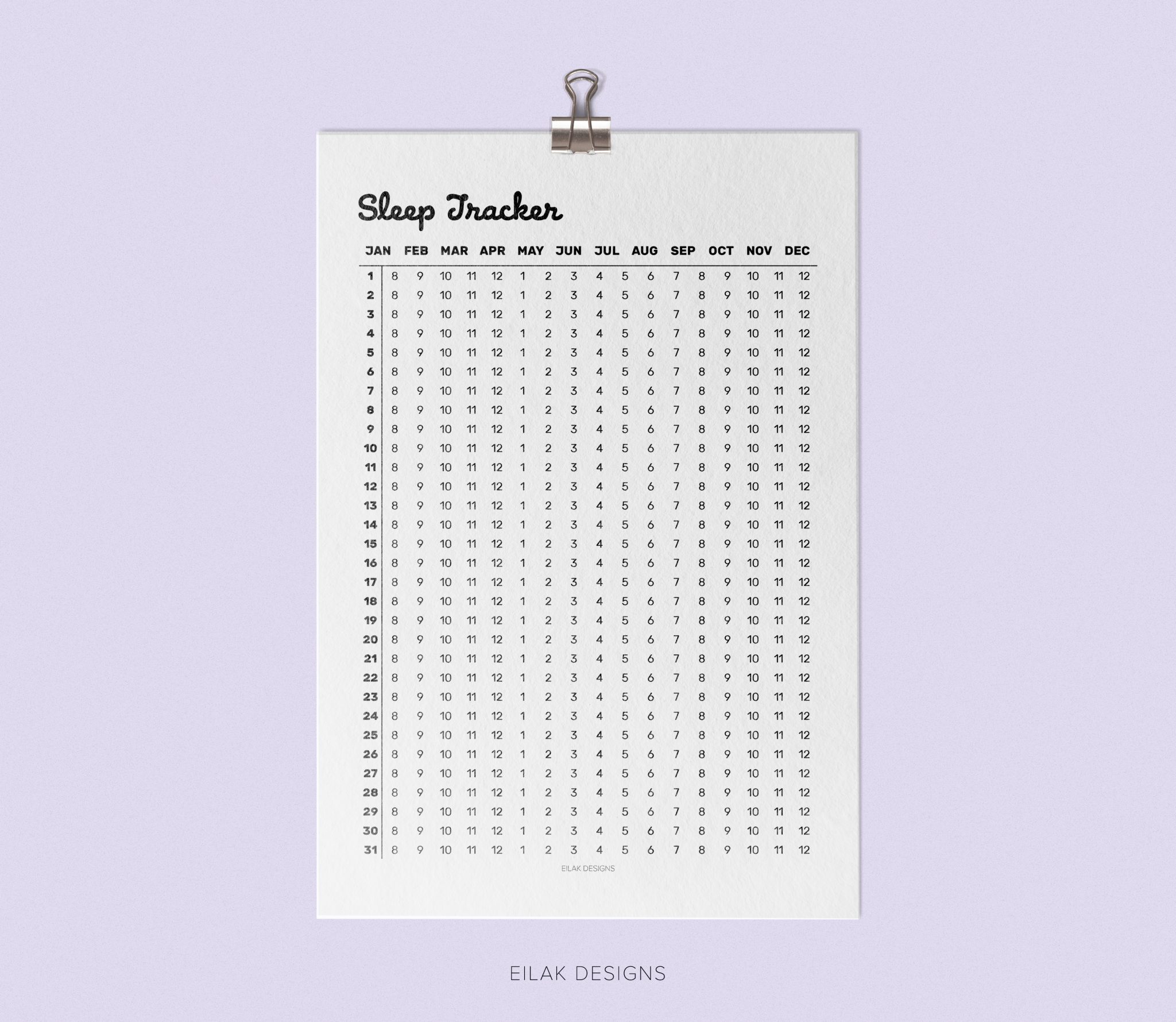 Sleep Tracker | GoodNotes Template | Digital Download