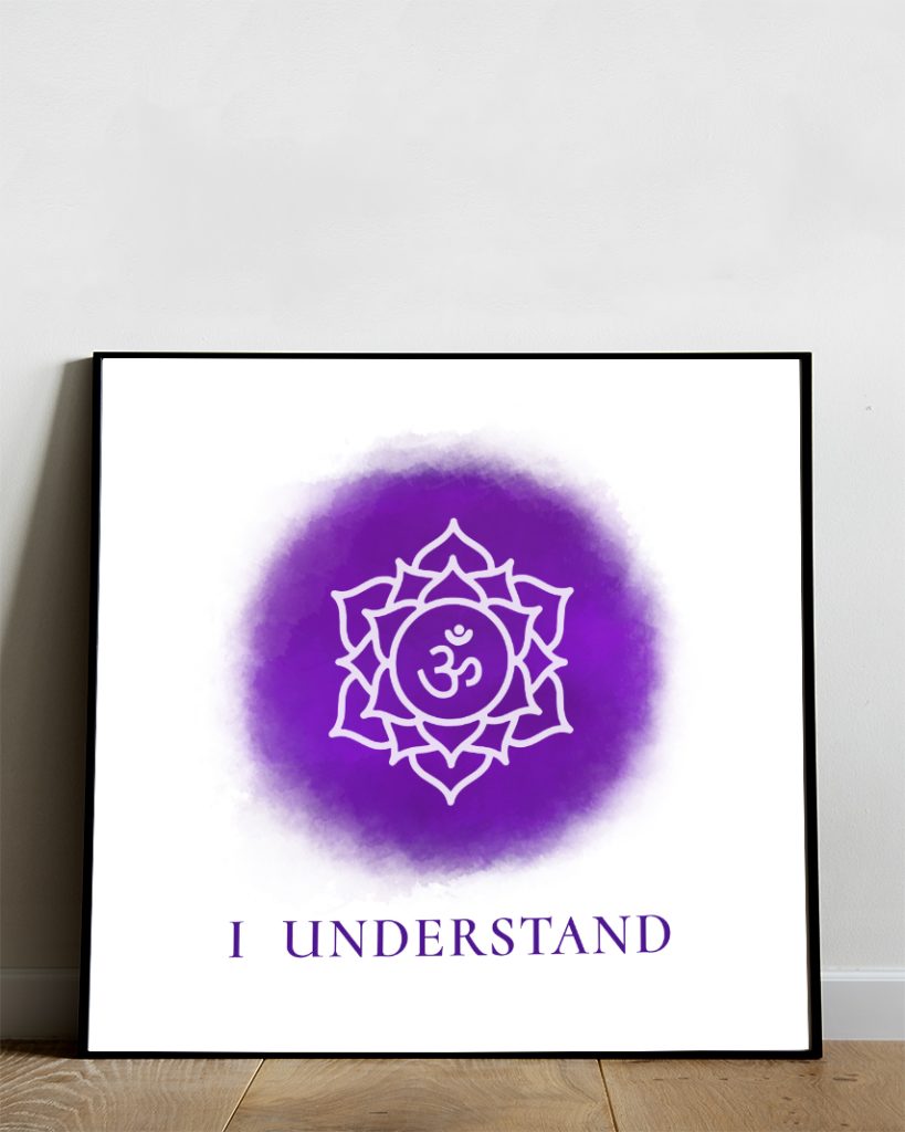 Crown Chakra Art Illustration | Chakra Art Poster