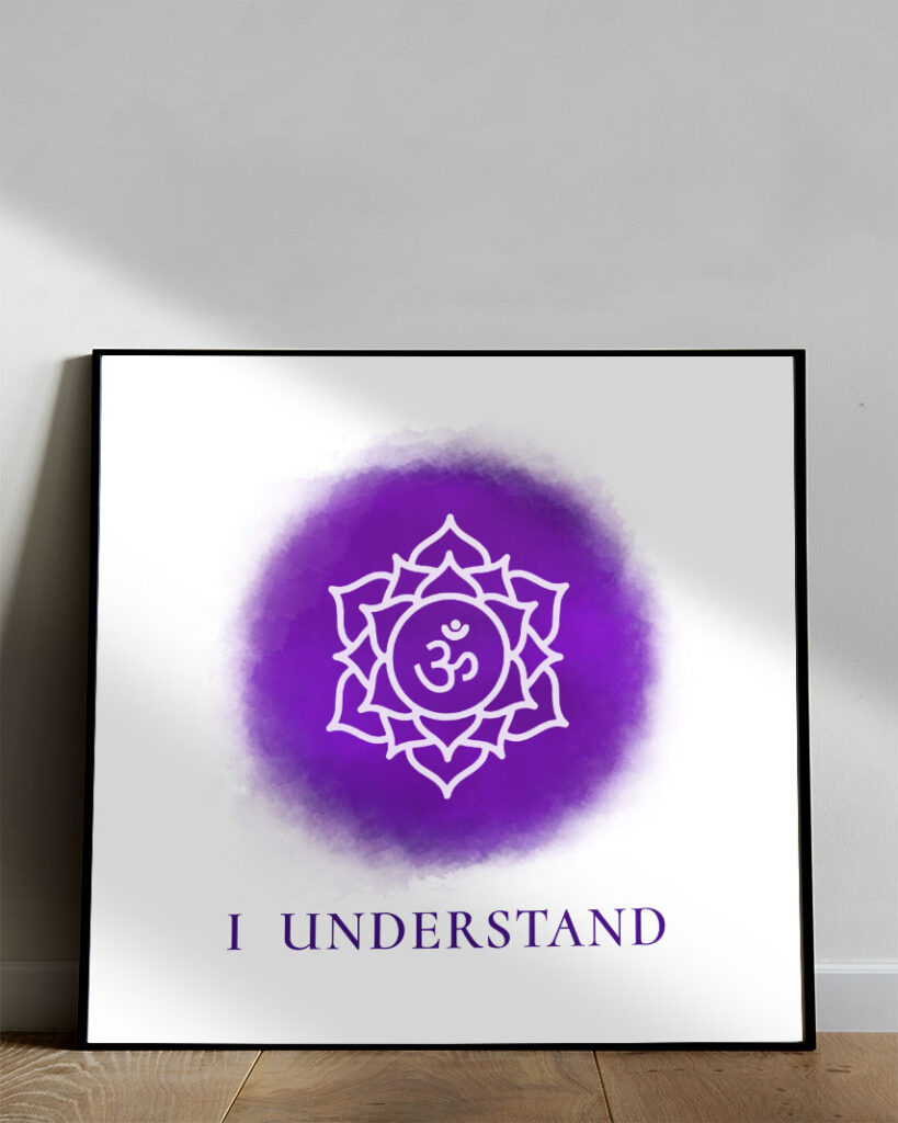 Crown Chakra Art Illustration | Chakra Art Poster