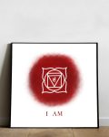 Root Chakra Art Illustration | Chakra Art Poster