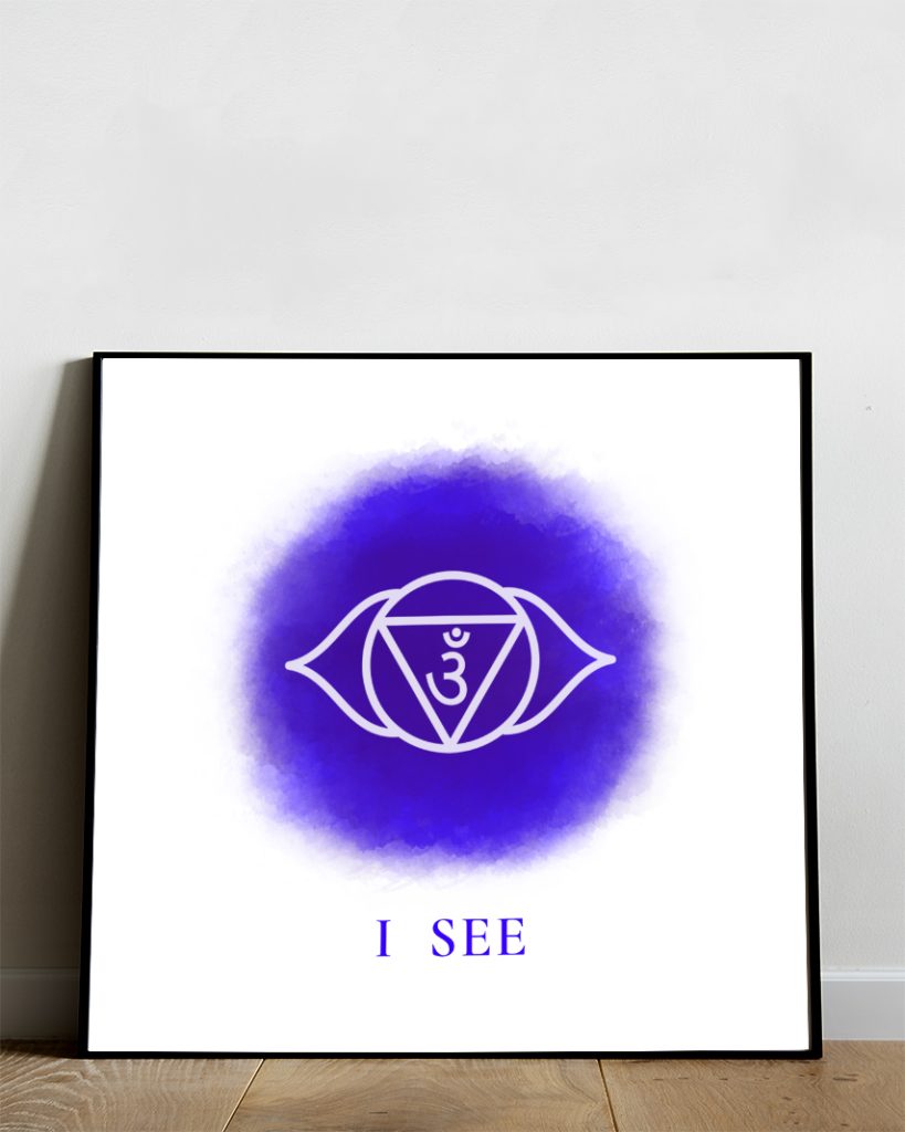 Third Eye Chakra Art Illustration | Chakra Art Poster